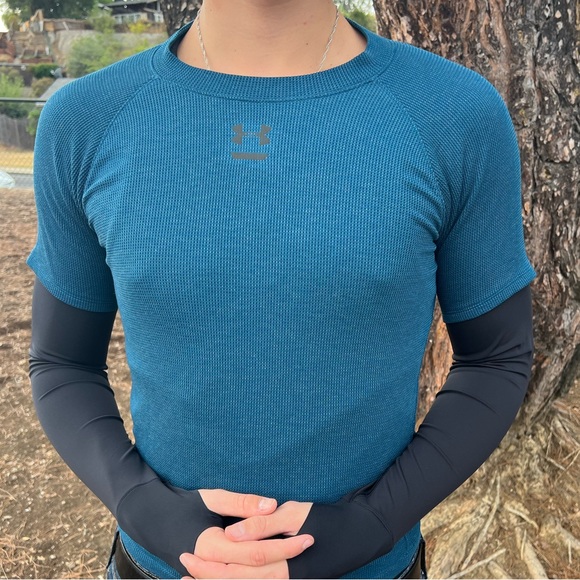 Under Armour | Shirts | Wool Waffle Thermal Under Armour Men Run ...